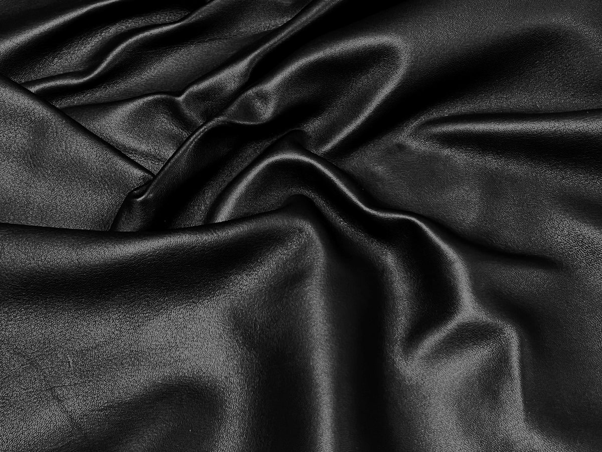 A'tan .1.4mm Black : Goat Leather (Ex Pittards Stock) A'tanGoat Black1 ...