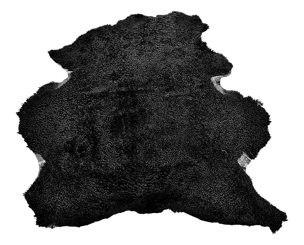 Upholstery Sheepskin Black, Curly Wool Shearling : (30mm) 10 – GH ...