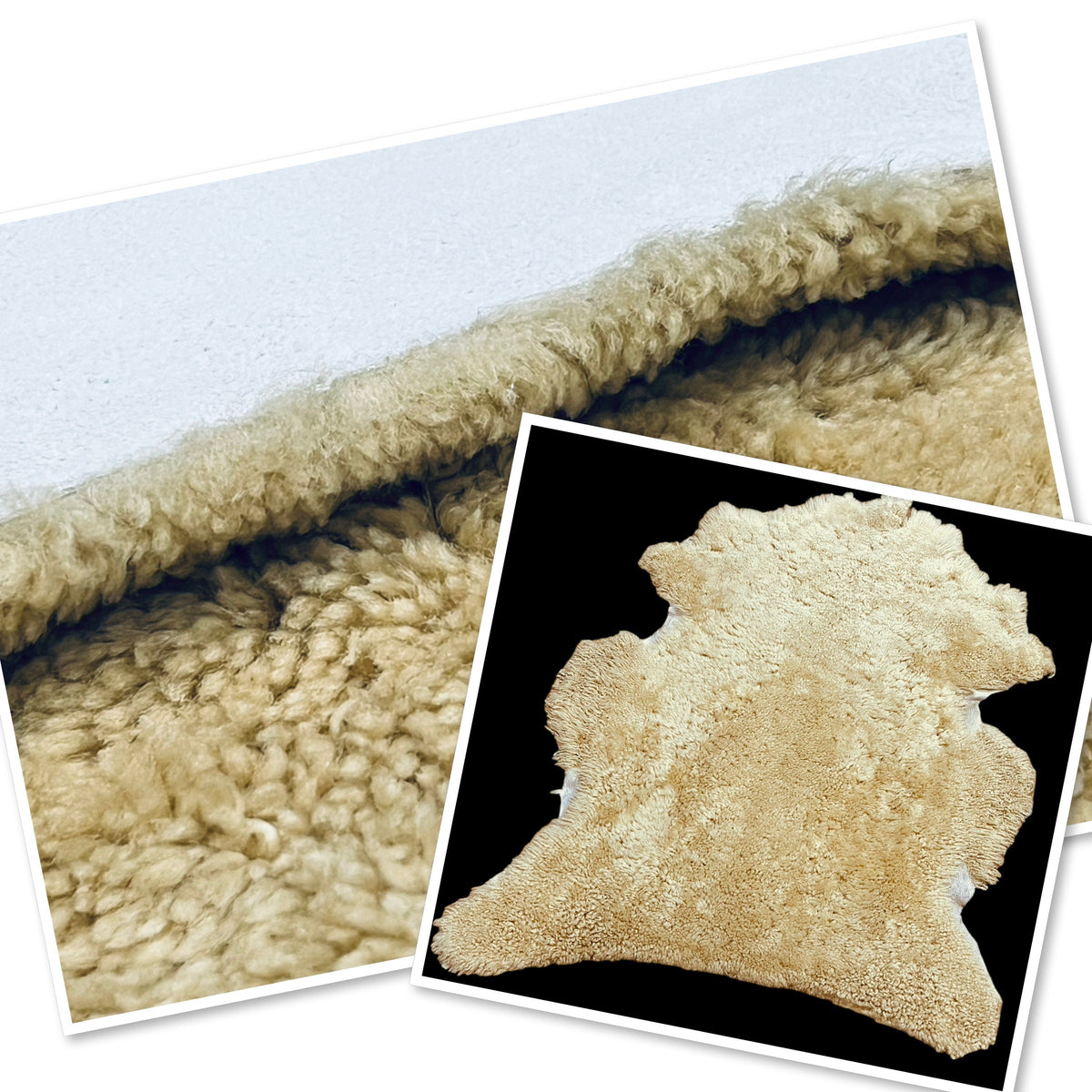Upholstery Sheepskin Honey, Curly Wool Shearling : (30mm) 10 – GH ...