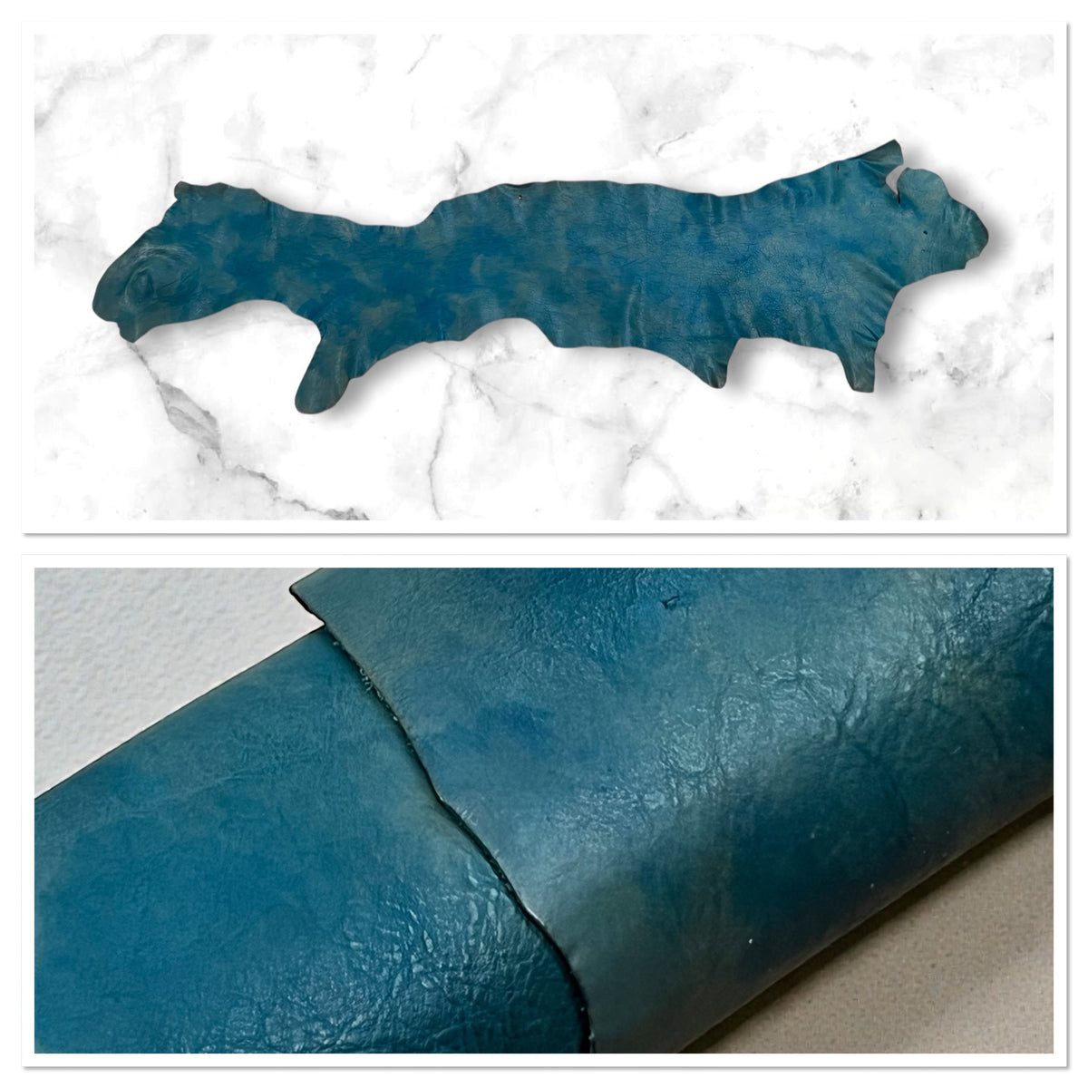 "INVECCHIATO" Mottled Natural Grain Vegetable Tanned Leather Bellies ...
