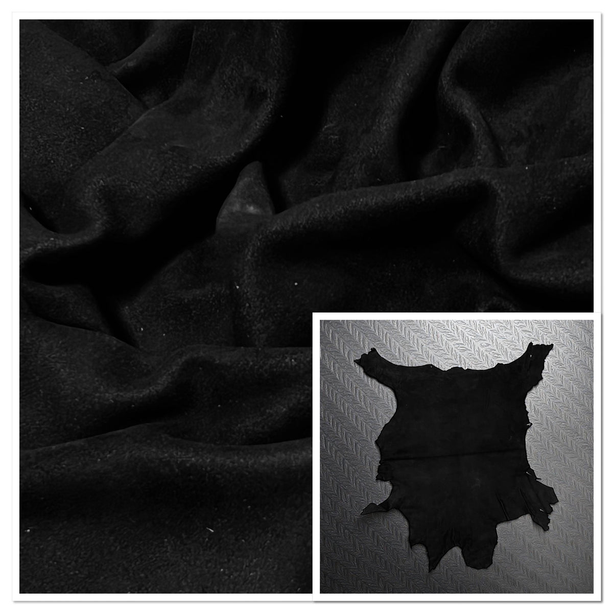 Pittards Mustang Black : Lamb Suede 0.85mm (Ex Pittards Stock) – GH ...