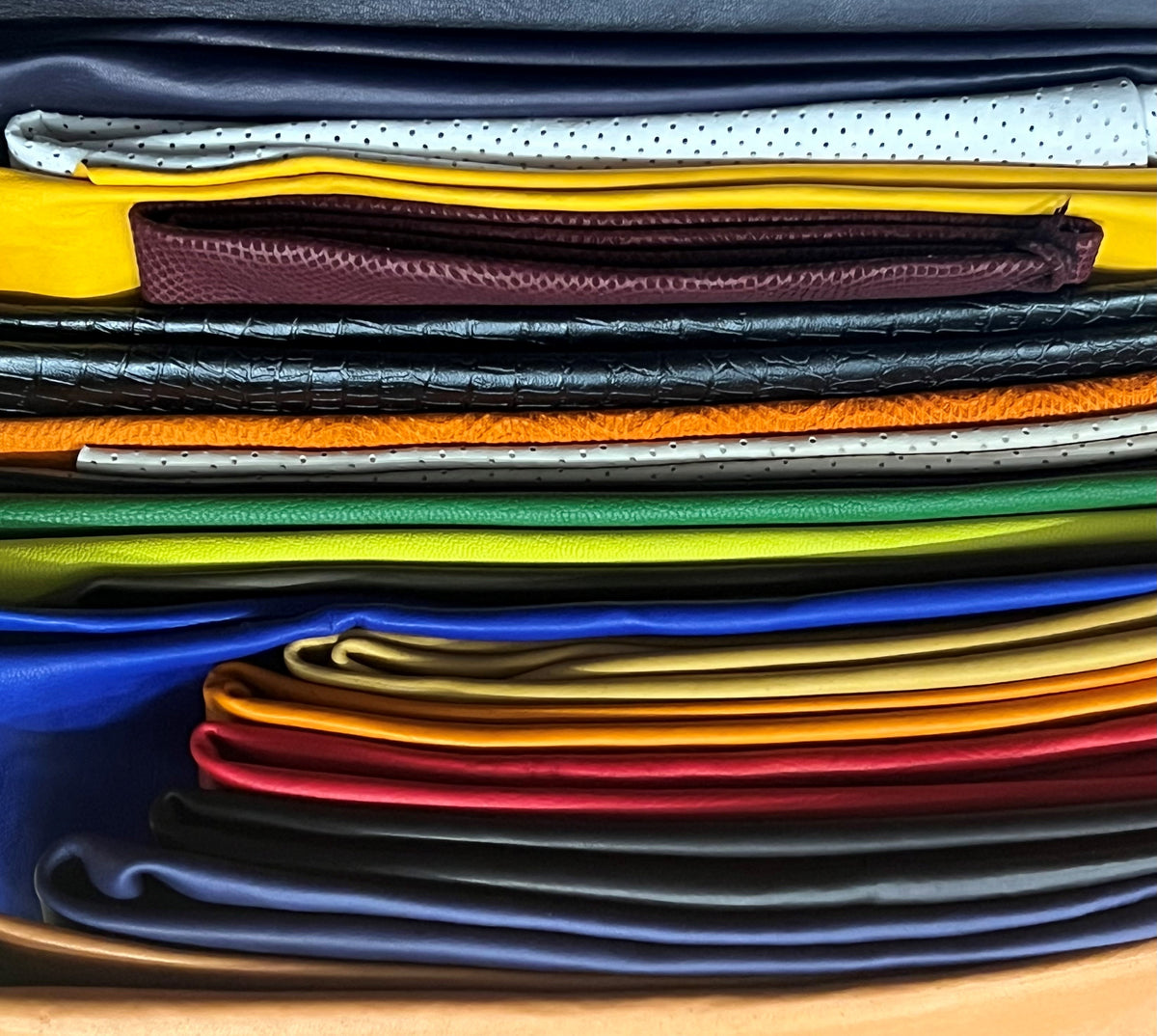 Ex Pittards Stock: Lamb & Goat Leather 45 sqft 10 Piece Mystery Bundle ...
