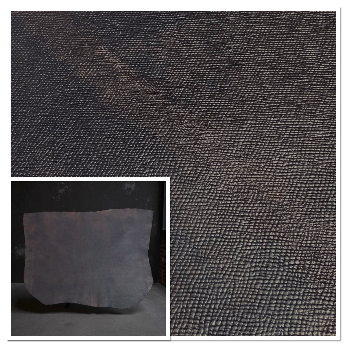 Printed Russian Hatch Veg-Tanned Double shoulder 1.0-1.5mm (Ref-gh.eol ...