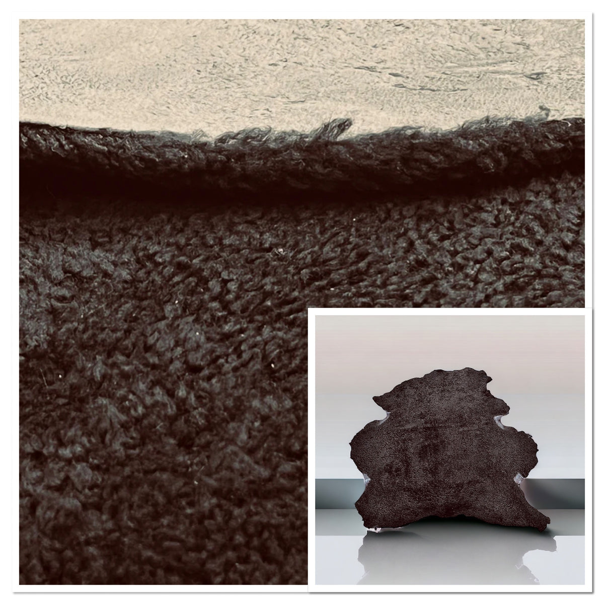 Upholstery Sheepskin Brown, Curly Wool Shearling : (30mm) 10 – GH ...