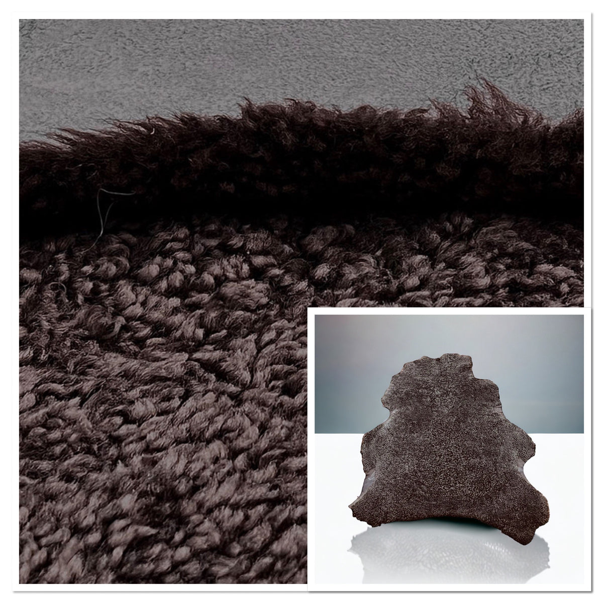 Upholstery Sheepskin Cafe, Curly Wool Shearling : (30mm) 10 – GH ...